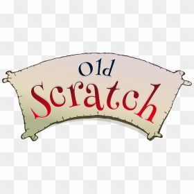 Old Scratch Logo Text With Backplate - Scratch, HD Png Download - vhv